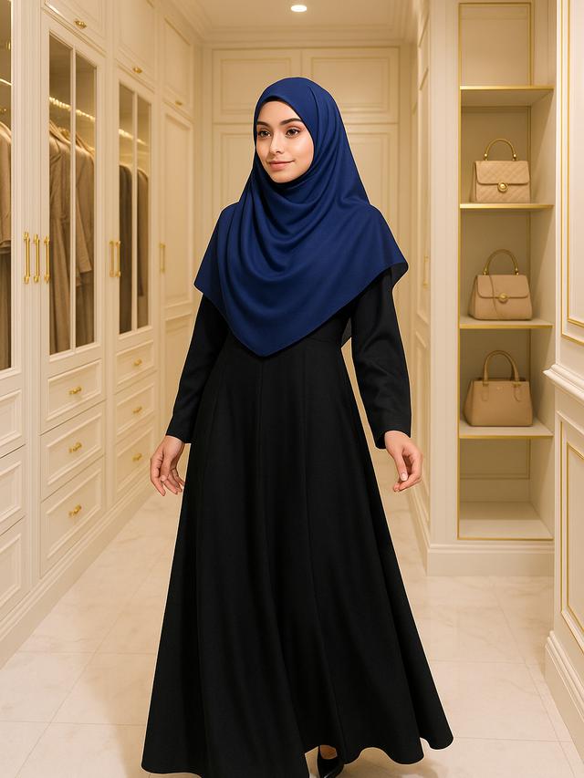 Gamis Hitam Cocok dengan Jilbab Warna Apa? Ini 8 Rekomendasi dan Contohnya