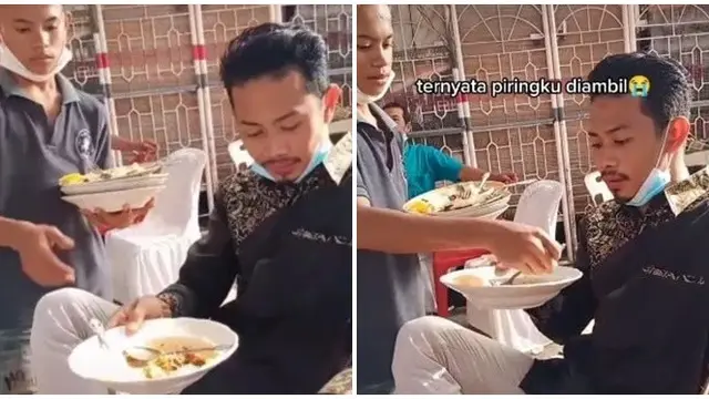 6 Momen Apes Makan di Acara Pernikahan Ini Bikin Tamu Undangan Elus ...