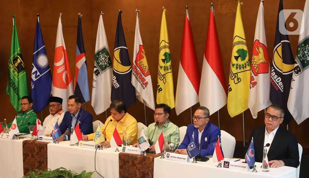 Silaturahmi Awal Tahun Delapan Partai Politik - Foto Liputan6.com