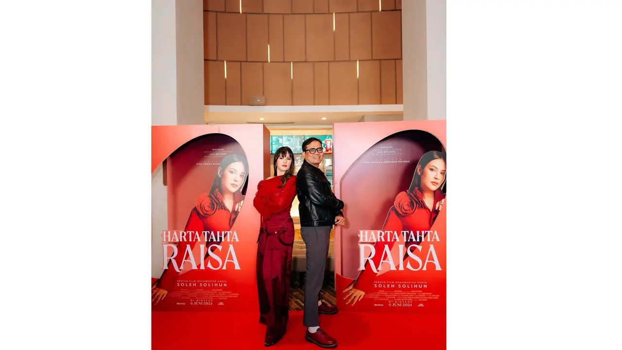 10 Potret Raisa di Premier Film ‘Harta Tahta Raisa’, Memesona - Hot Liputan6.com