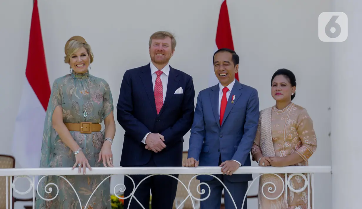 FOTO: Jokowi Terima Kunjungan Raja dan Ratu Belanda di Istana Bogor ...