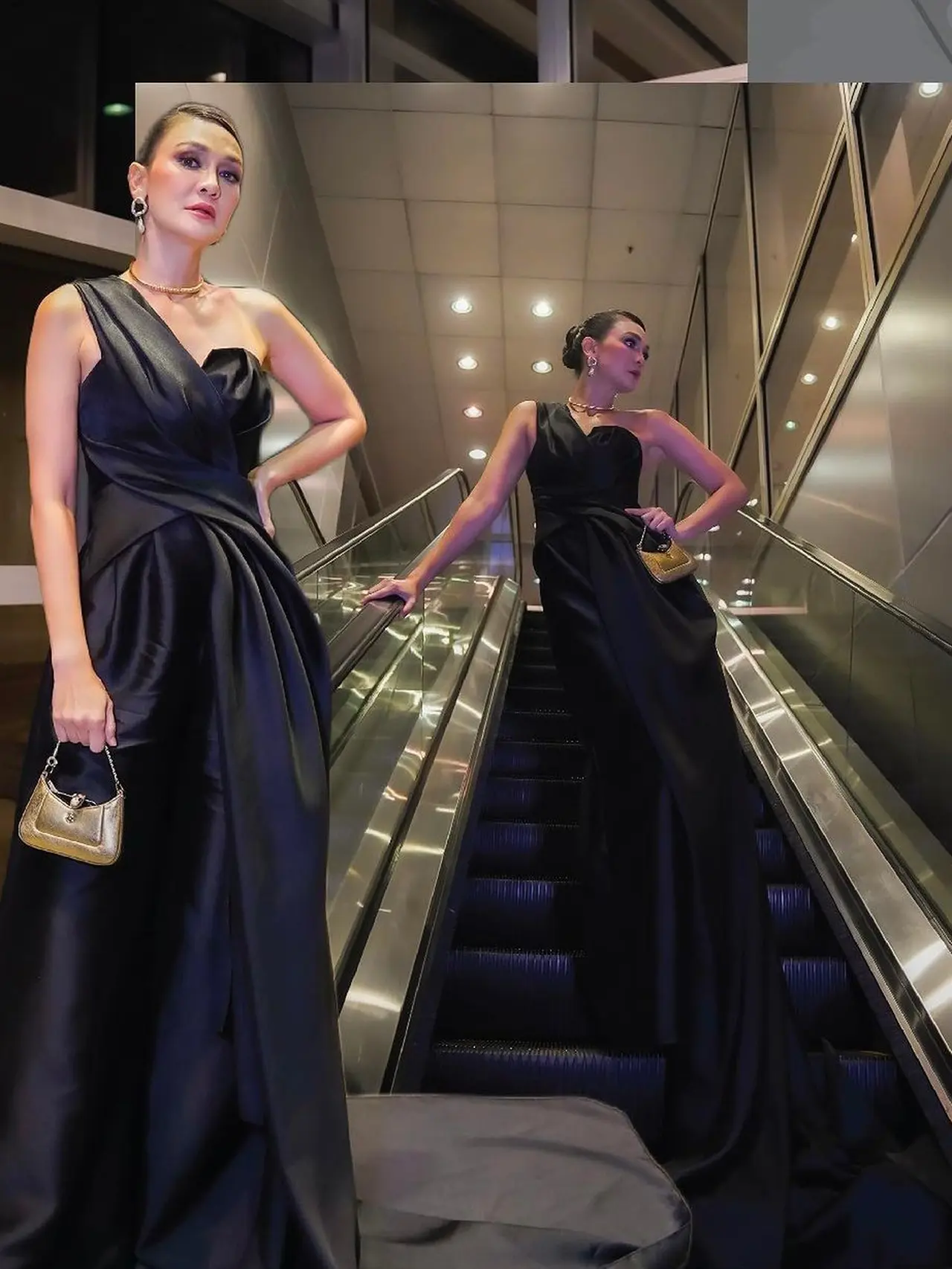 7 Potret Luna Maya Kenakan Gaun Hitam Mewah dan Elegan, Netizen: Aura ...