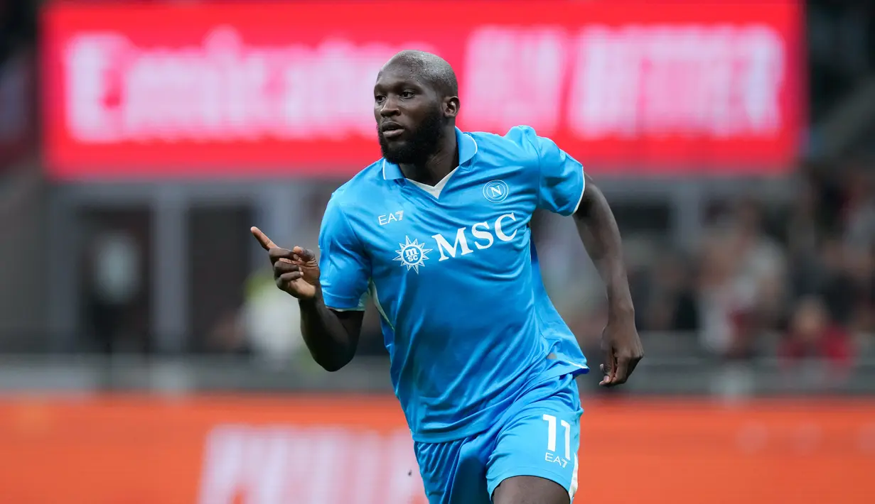 Foto: Melihat Proses Gol Cantik Romelu Lukaku saat Napoli Gilas AC ...