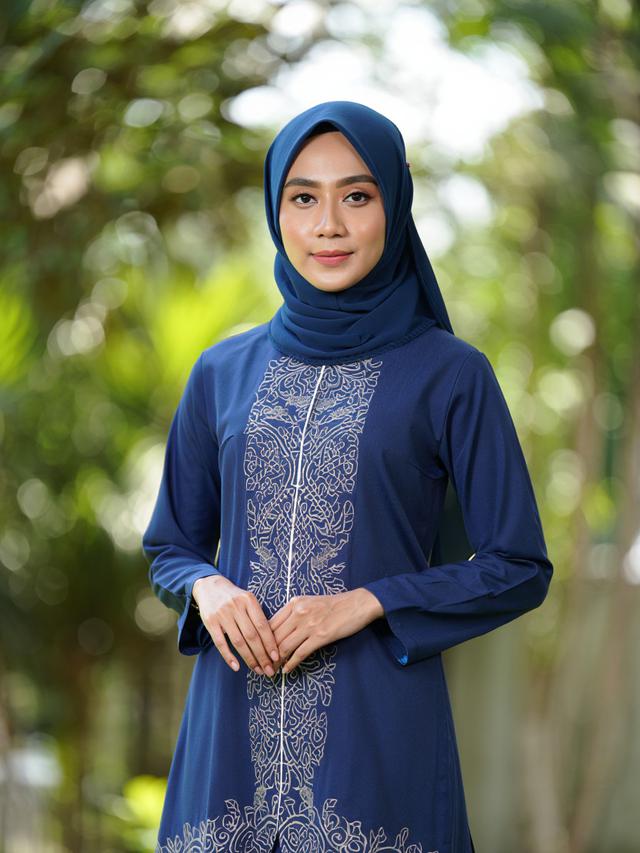 10 Model Gamis Batik Syar'i Slim Fit tapi Tetap Sopan, Kekinian di 2025