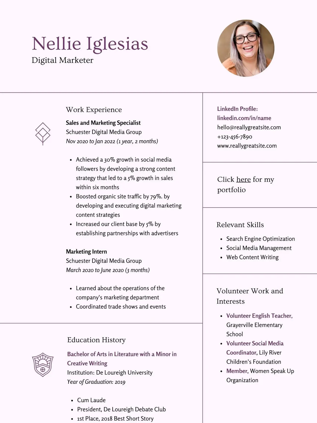 Contoh CV Simple Fresh Graduate yang Bikin HRD Tertarik - Hot Liputan6.com