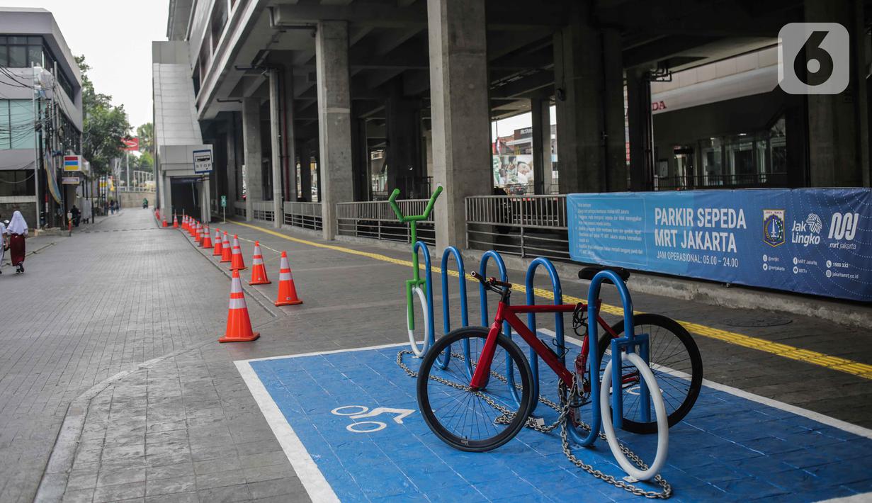 FOTO: Akhir 2019, Parkir Sepeda Bakal Tersedia di Stasiun MRT dan Halte ...