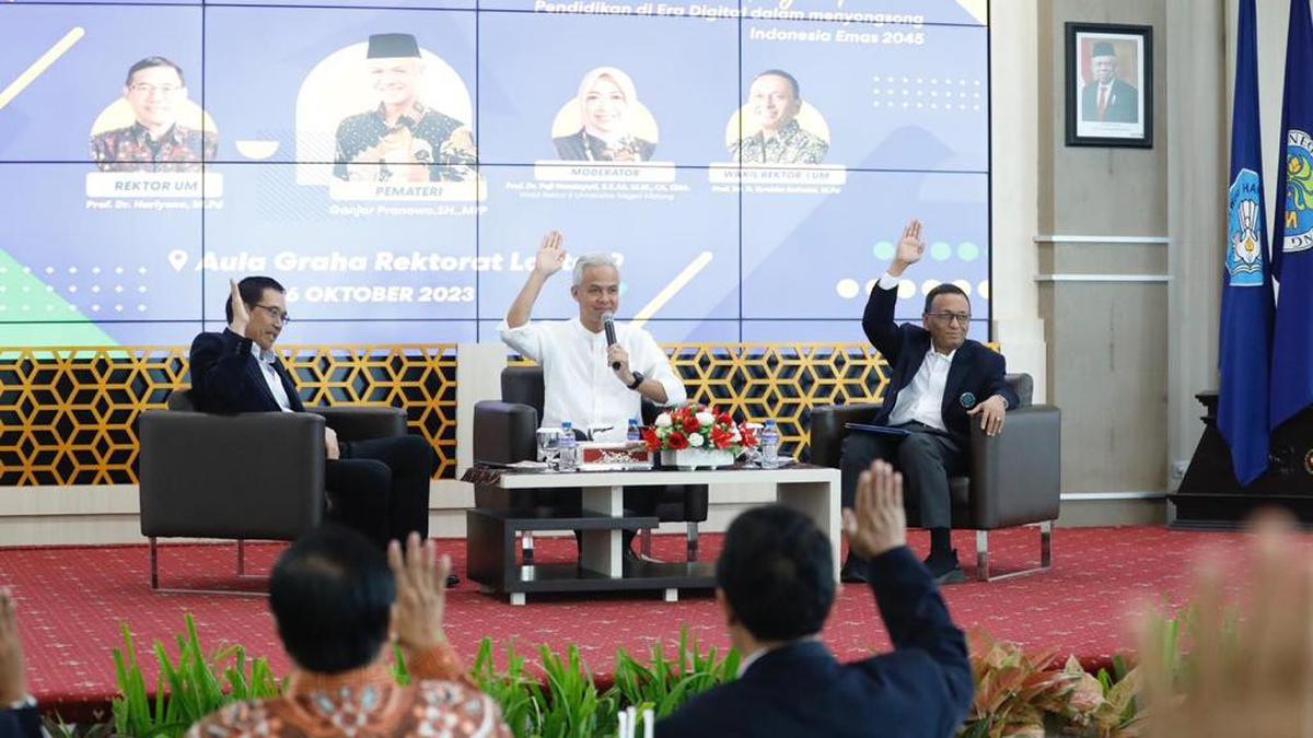 Kumpul Bareng Rektor se-Malang Raya, Ganjar Diskusi soal Pendidikan ...