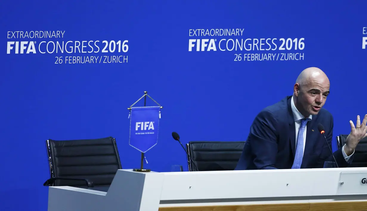 Inilah Presiden FIFA Terpilih, Gianni Infantino - Foto Bola.com