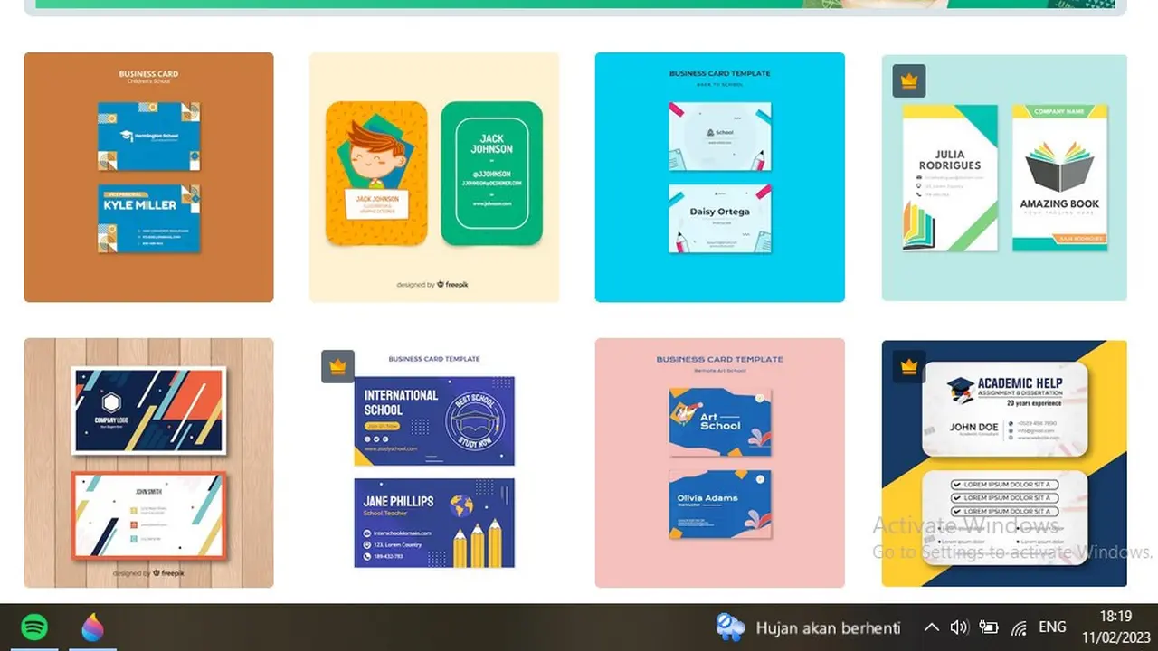 10 Contoh Kartu Nama Pribadi dan Profesional, Lengkap Cara Membuatnya ...