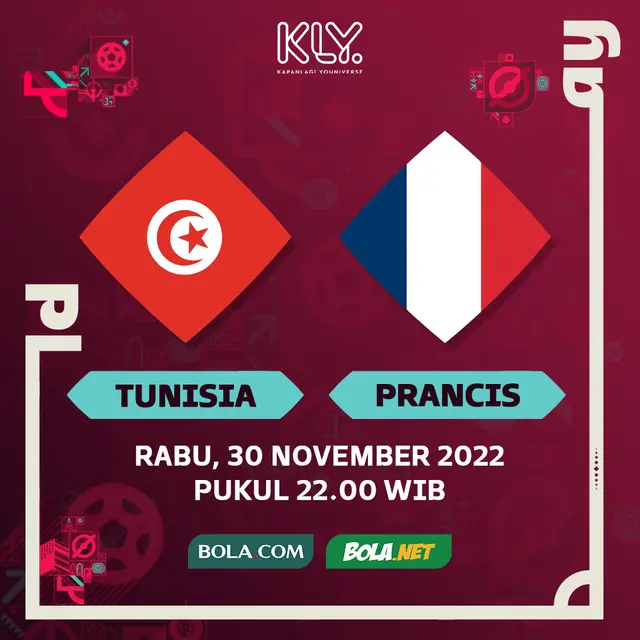 Link Live Streaming Piala Dunia 2022, Tunisia Vs Prancis: Saksikan Hanya di SCTV, Vidio, Moji ...