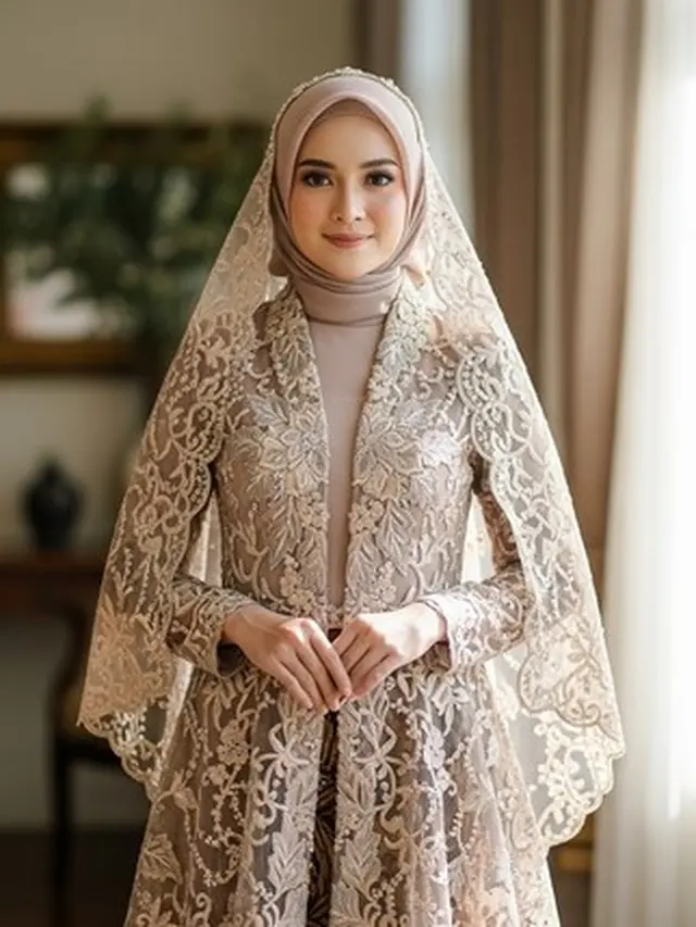 10 Gamis Brokat Modern Elegan untuk Maulid Nabi 2025: Anggun dan Syar'i ...