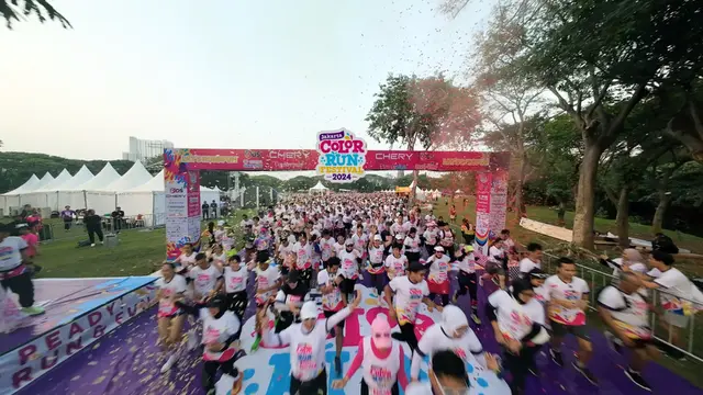 Jakarta Color Run Festival 2024 Mewarnai Ancol dengan Semangat Lari ...