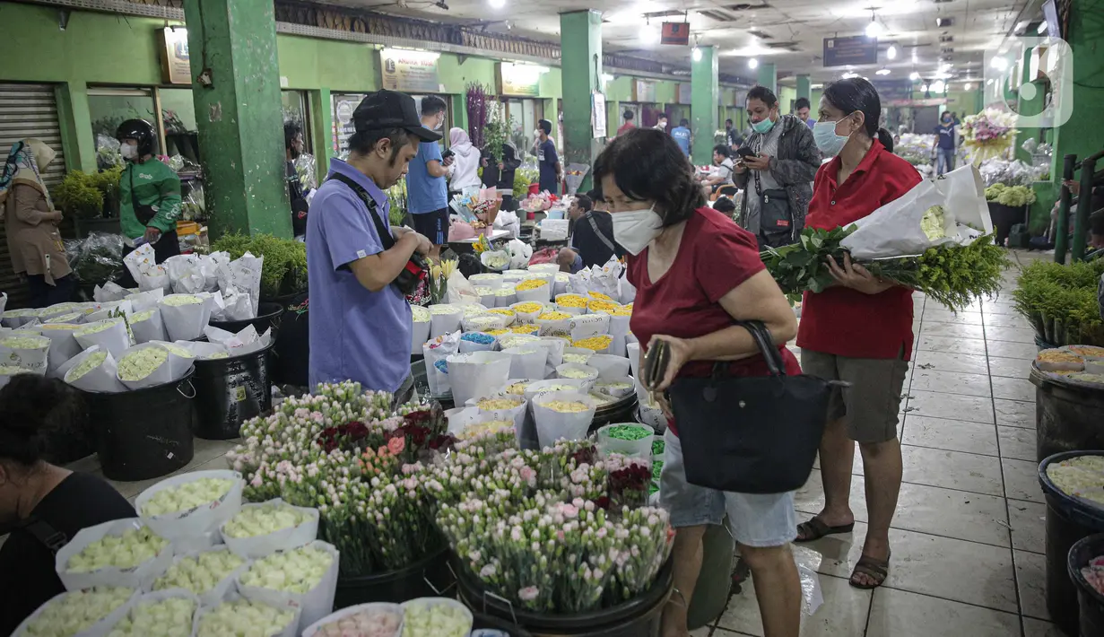 FOTO: Penjualan Bunga Buket di Hari Valentine Alami Penurunan - Foto ...