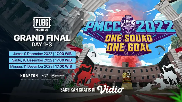 Link Live Streaming PUBG MOBILE Campus Championship Grandfinal di Vidio ...