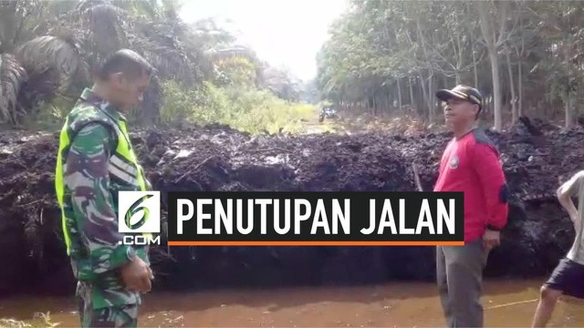 VIDEO: Viral WNA Malaysia Putuskan Jalan di Pulau Rupat Bengkalis