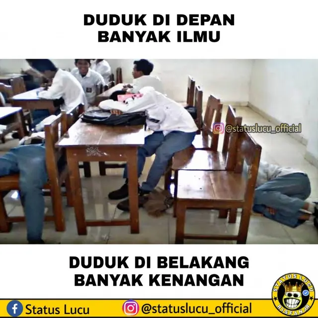 6 Meme Lucu Murid yang Suka Duduk di Belakang, Bikin Nostalgia - Hot ...