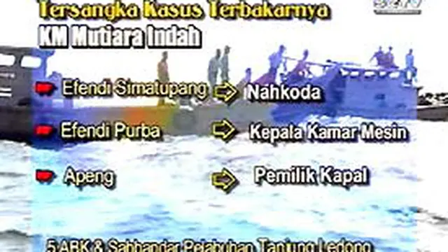 Pemilik KM Mutiara Indah Jadi Tersangka - News Liputan6.com