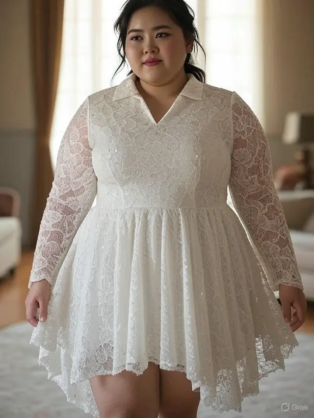 Rekomendasi 6 Model Baju Brokat untuk Orang Gemuk Agar Terlihat ...