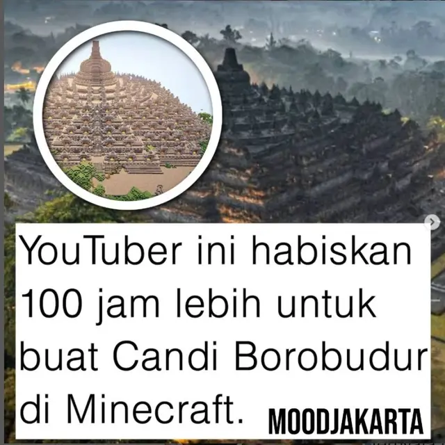 Youtuber Indonesia Butuh Waktu 100 Jam Bikin Replika Candi Borobudur ...