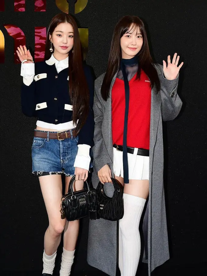 Visual Combo, YoonA SNSD dan Wonyoung IVE Tampil Stunning dengan Outfit Miu Miu di Paris Fashion ...