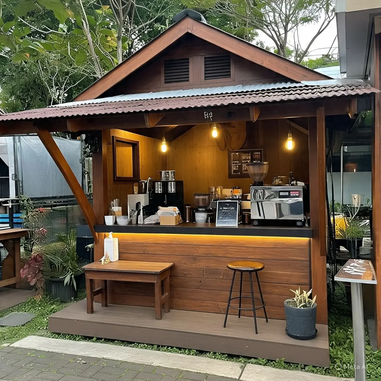 10 Inspirasi Desain Warung Kopi Sederhana di Kampung, Nyaman dan Unik ...