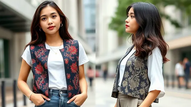 14 Model Outer Batik Kekinian 2025 Paling Hits, Cocok untuk ke Kantor ...