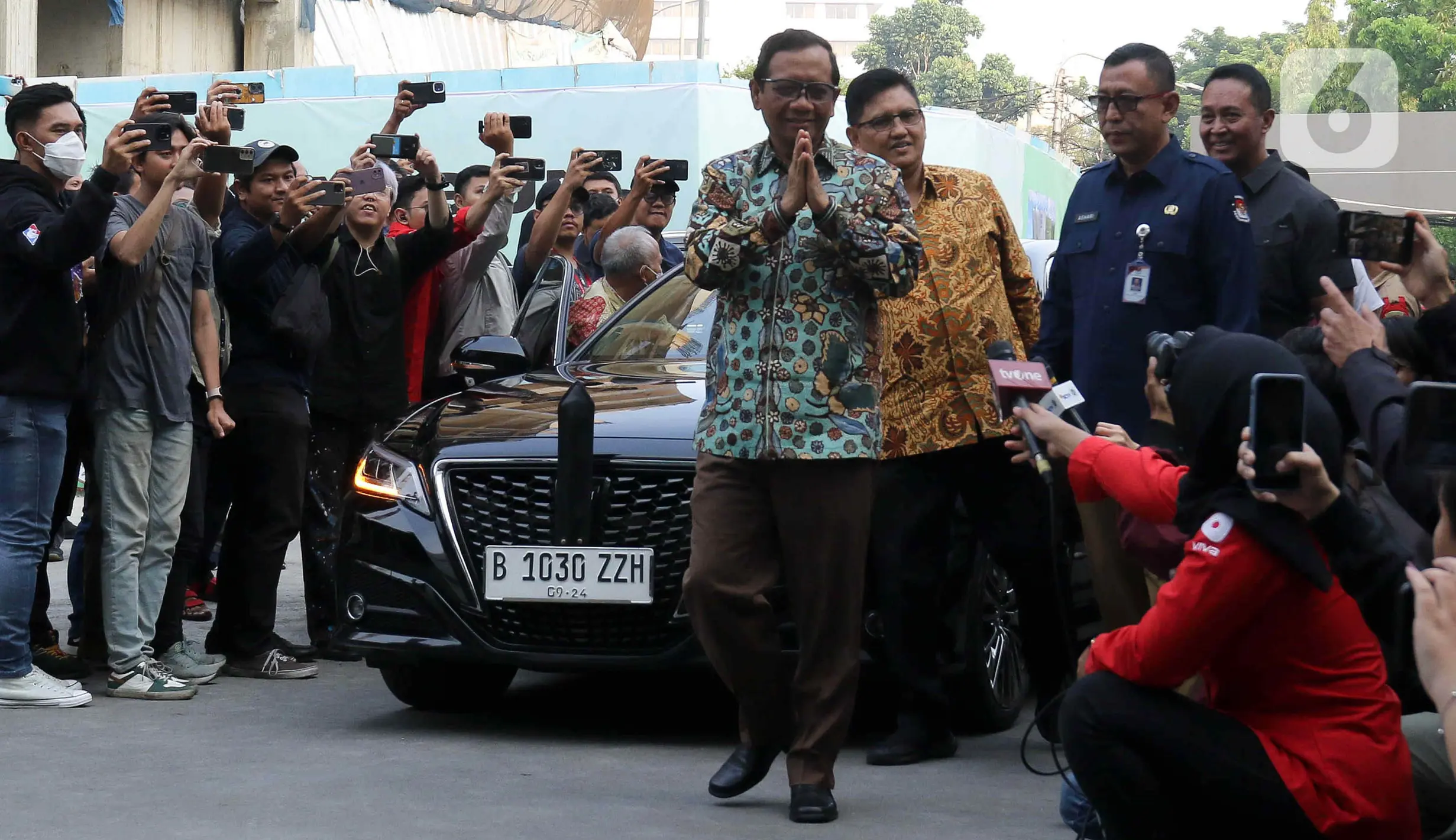 Potret Ganjar-Mahfud Jalani Tes Kesehatan di RSPAD - Foto Liputan6.com