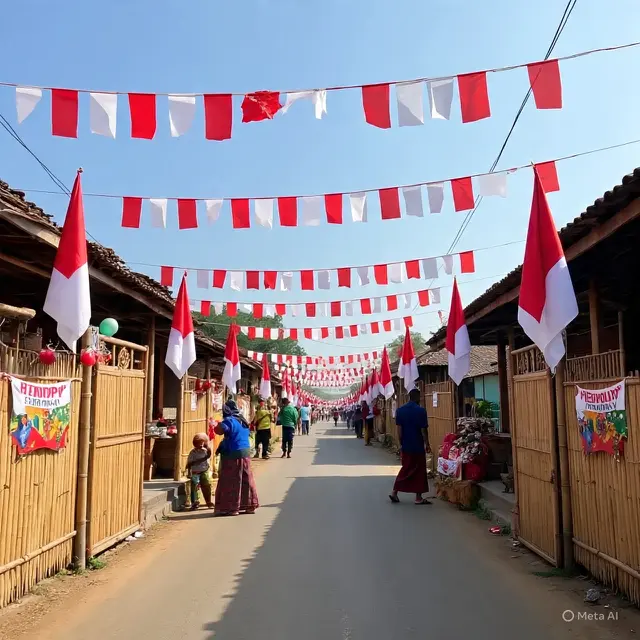 8 Ide Dekorasi 17 Agustus di Kampung yang Kreatif dan Hemat Biaya, Kreasi Unik dari Barang Bekas ...
