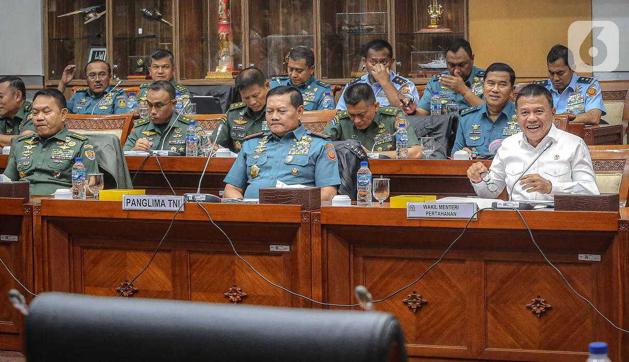 Komisi I DPR Gelar Raker Bareng Panglima TNI Dkk - Foto Liputan6.com
