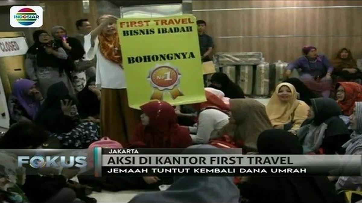 Kantor First Travel Kembali Digeruduk Calon Jemaah Umrah