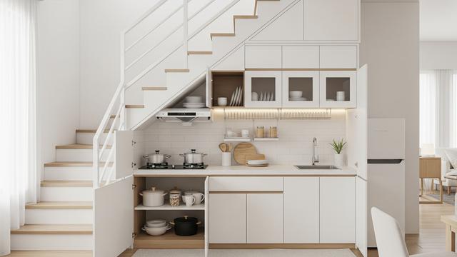 8 Model Dapur Bawah Tangga Rumah Minimalis, Hemat Tempat dan Tetap Estetik