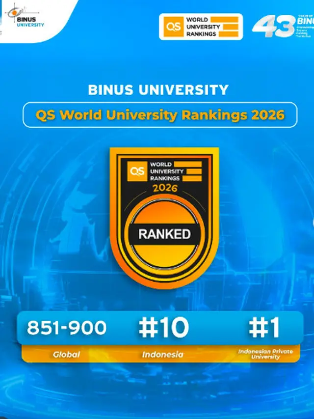 BINUS University Naik Peringkat di QS World University Rankings 2026 ...