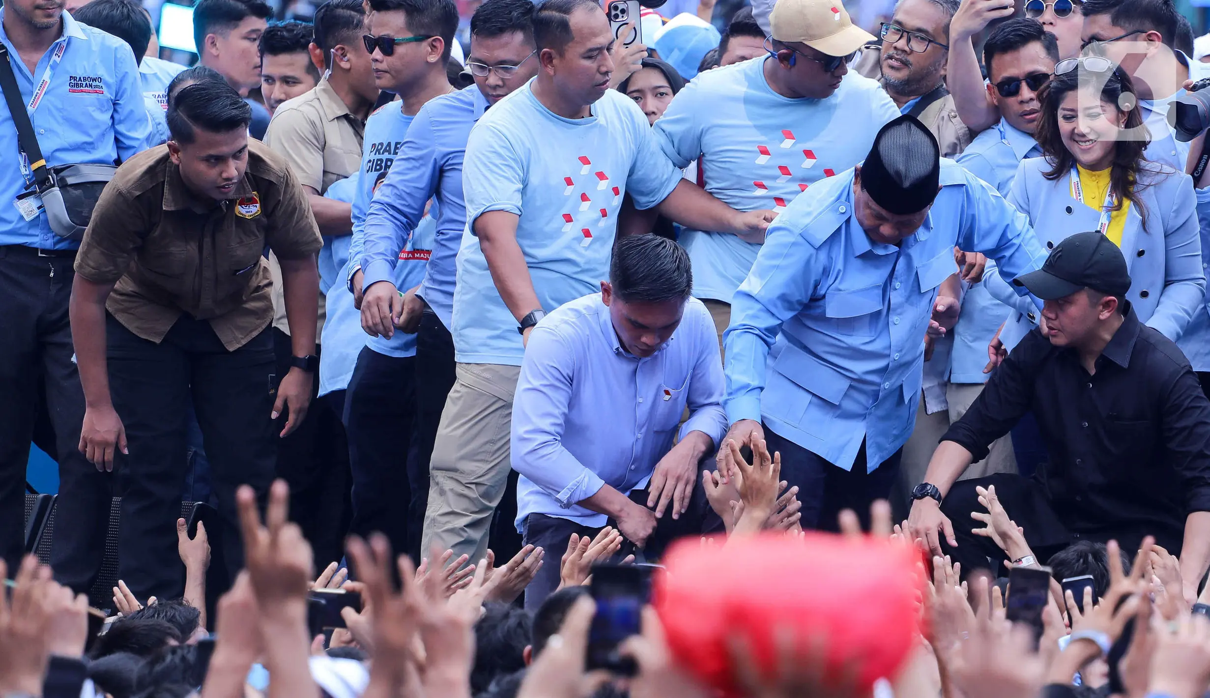 Ketika Prabowo Gibran Menyapa Ratusan Ribu Pendukungnya Di Kampanye