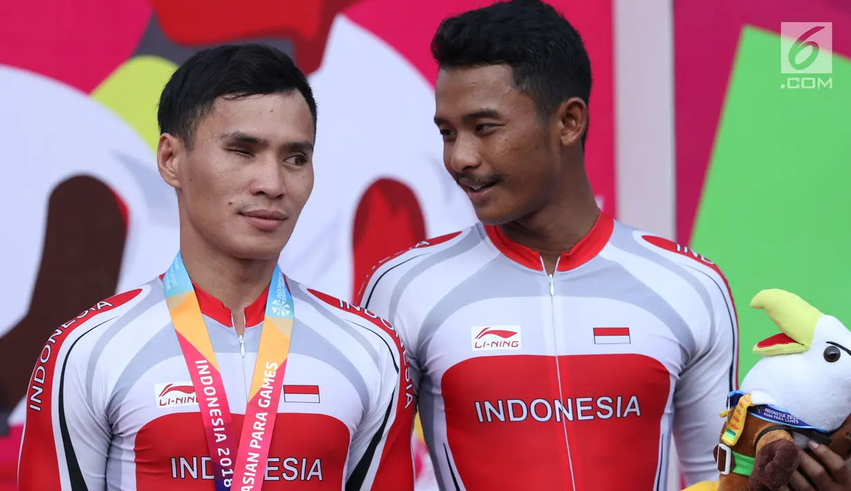 FOTO : Senyum Atlet Para Cycling Indonesia Usai Rebut Tiga Perak Empat ...