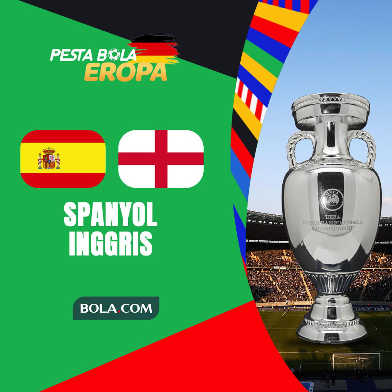 Link Live Streaming Final Euro 2024 Malam Ini: Spanyol Vs Inggris