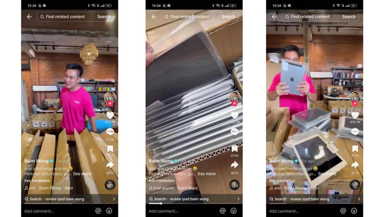 Kontroversi Baim Wong Jual iPad Murah Rp 1 Jutaan, Begini Klarifikasi ...