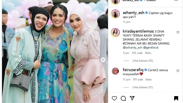 7 Potret Gender Reveal Aurel Hermansyah Dihadiri Keluarga Halilintar, Kris Dayanti Sebut 3 Diva ...