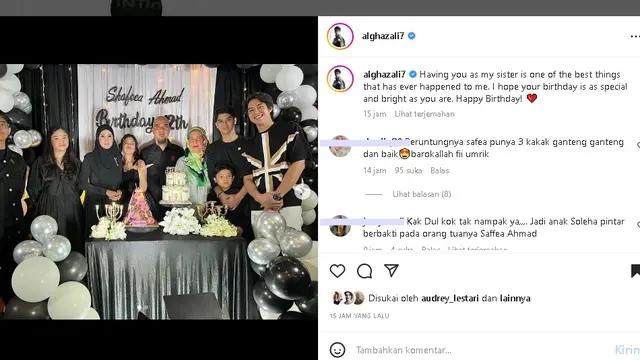 6 Momen Ultah ke-12 Shafeea Ahmad Putri Mulan Jameela: Al Ghazali dan El Rumi Beri Pesan ...