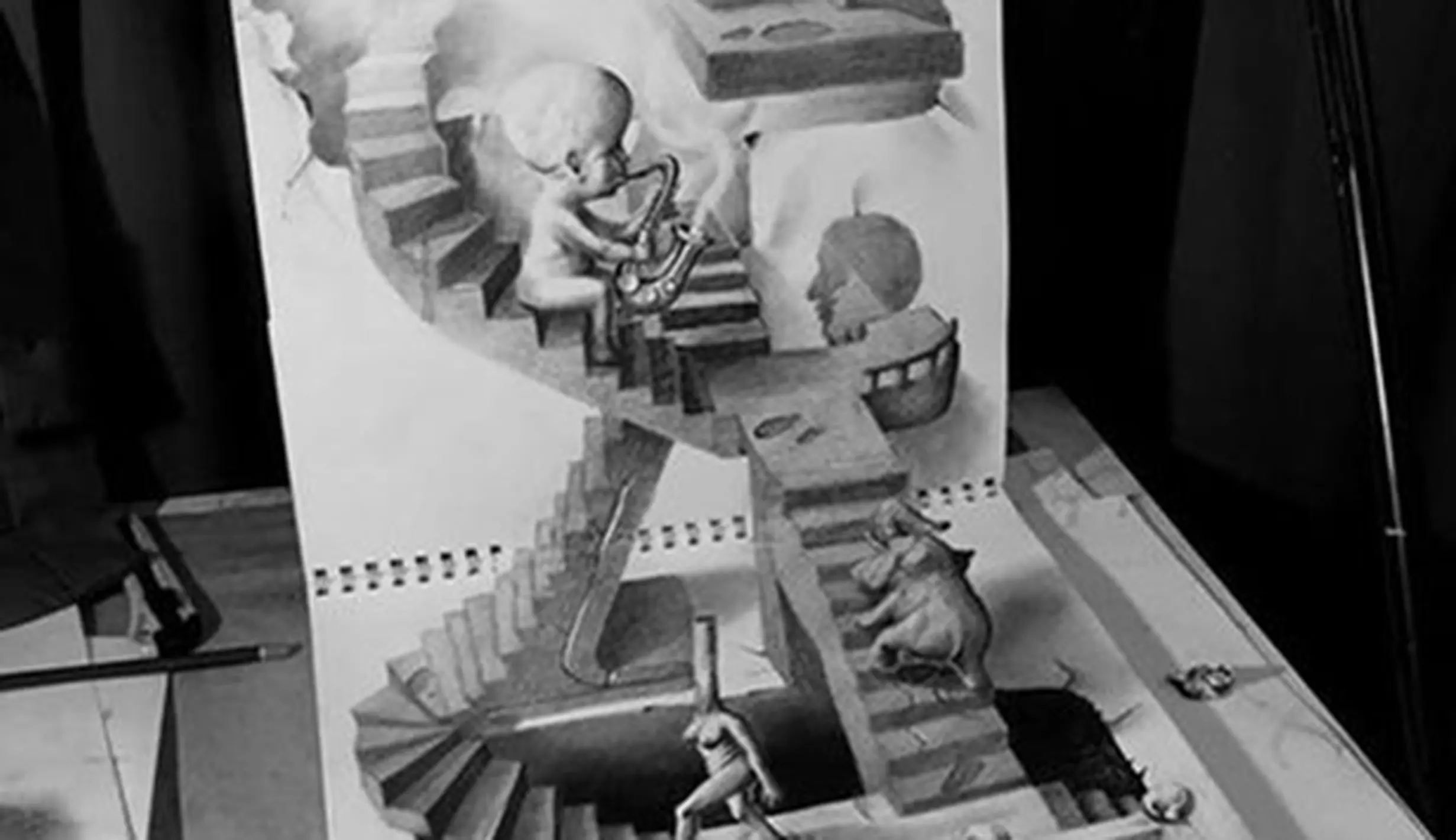 Lukisan 3D Super Mengagumkan Tampak Seperti Nyata - Photo Fimela.com