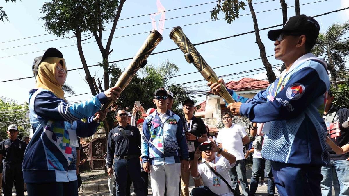 Keistimewaan Kirab Obor Asian Para Games 2018 di Bali