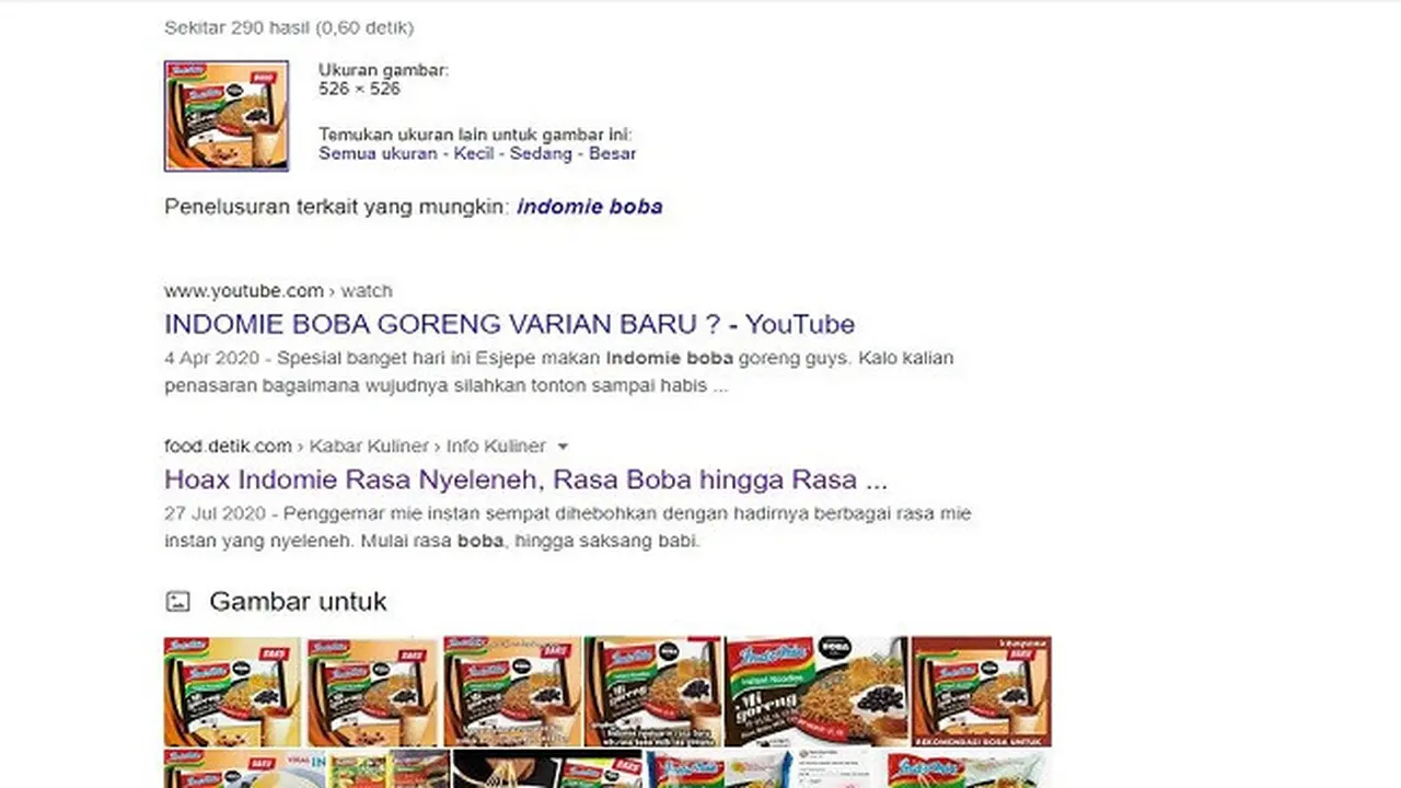 Cek Fakta: Hoaks Varian Indomie Rasa Boba - Cek Fakta Liputan6.com