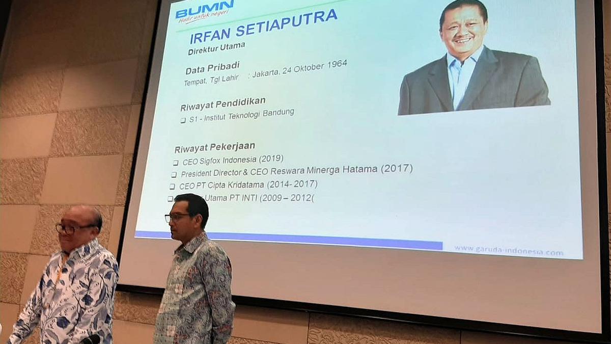 Sah, Irfan Setiaputra Ditetapkan Jadi Dirut Garuda Indonesia - Bisnis ...