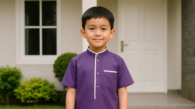 7 Model Baju Koko Anak Kombinasi, Bikin Si Kecil Tampil Keren dan Stylish
