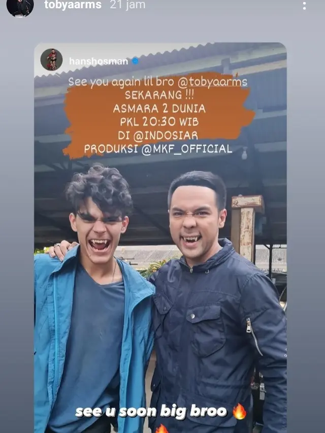 Ervan Tewas, Ini 6 Momen Toby Armstrong Syuting Terakhir Asmara 2 Dunia ...
