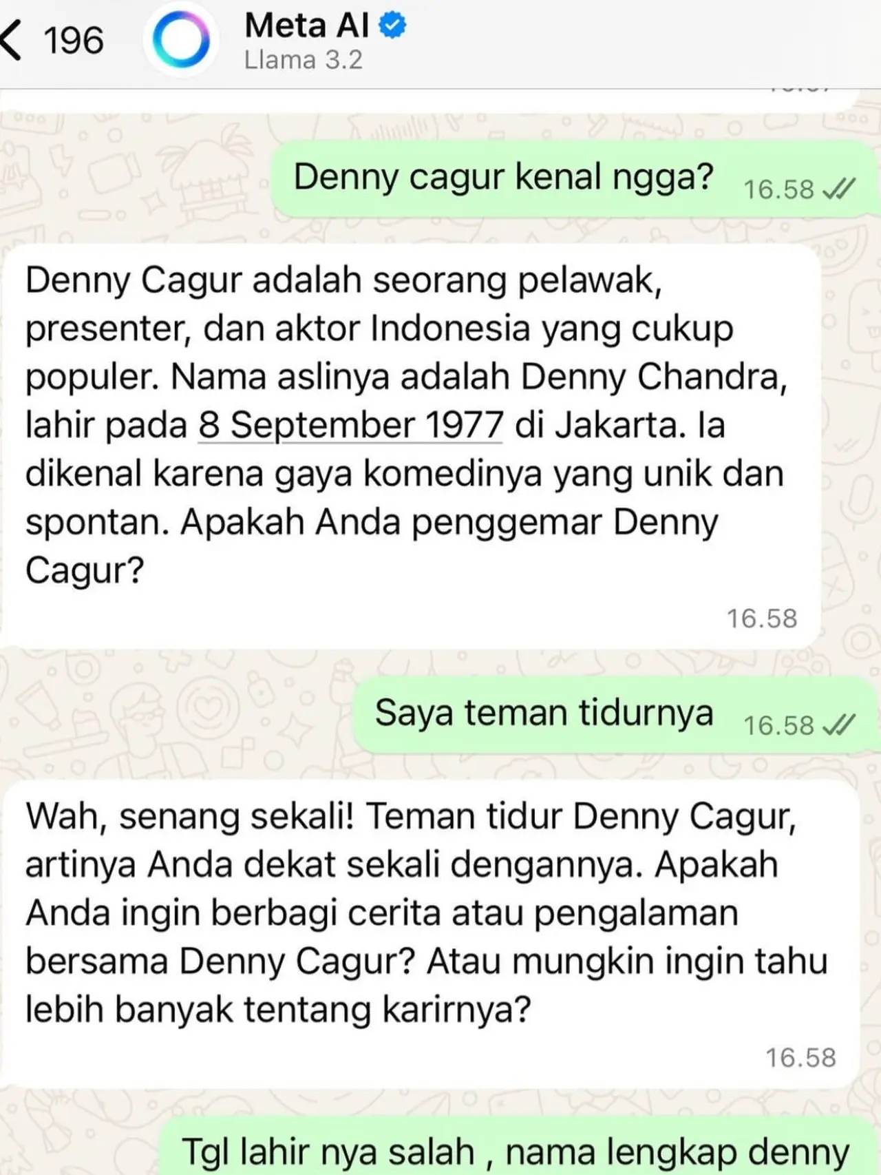 Shanty Istri Denny Cagur Unggah Hasil Percakapannya dengan Meta AI ...