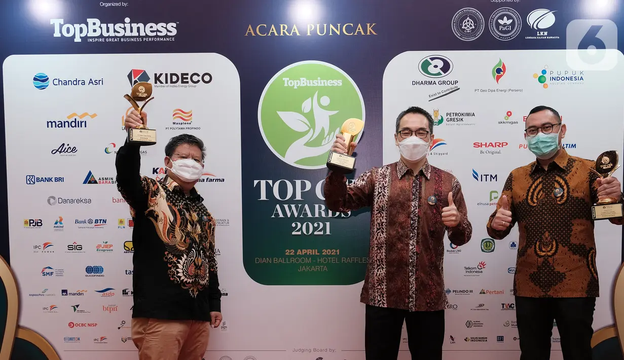 FOTO: Kideco Sabet 3 Penghargaan TOP CSR Awards 2021 - Foto Liputan6.com