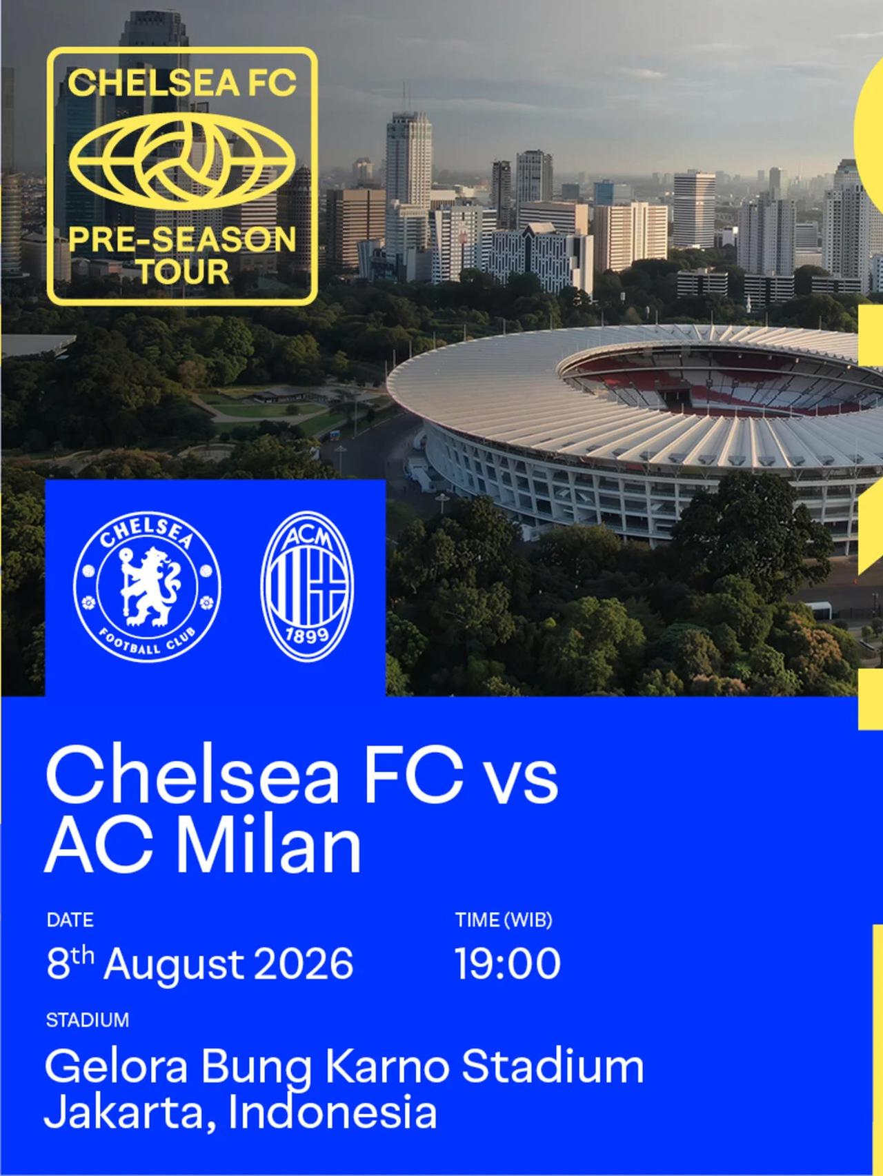 Cara Membeli Tiket Pertandingan Pramusim antara Chelsea vs AC Milan di ...