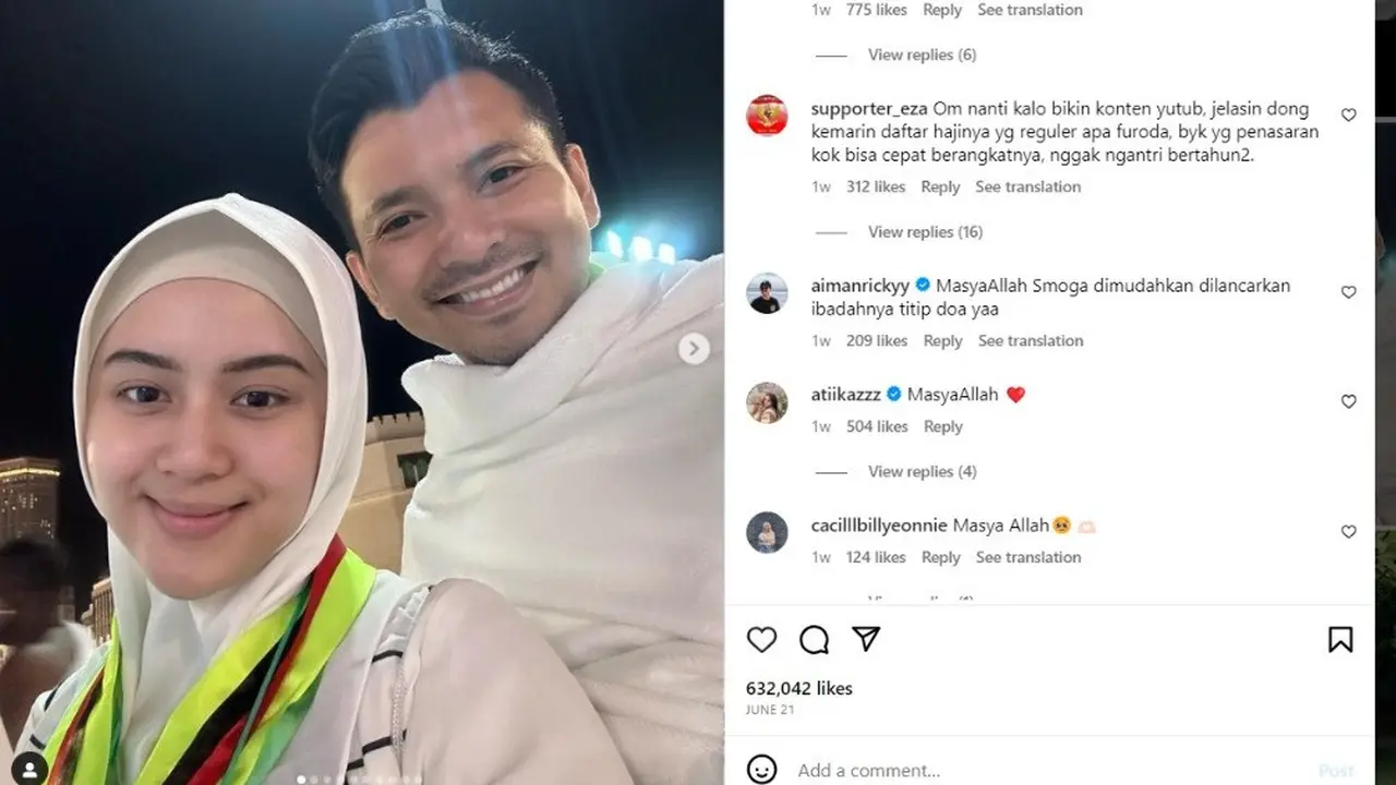 6 Potret Reza Surya dan Alifhia Fitri Tunaikan Ibadah Haji, Mendaftar ...
