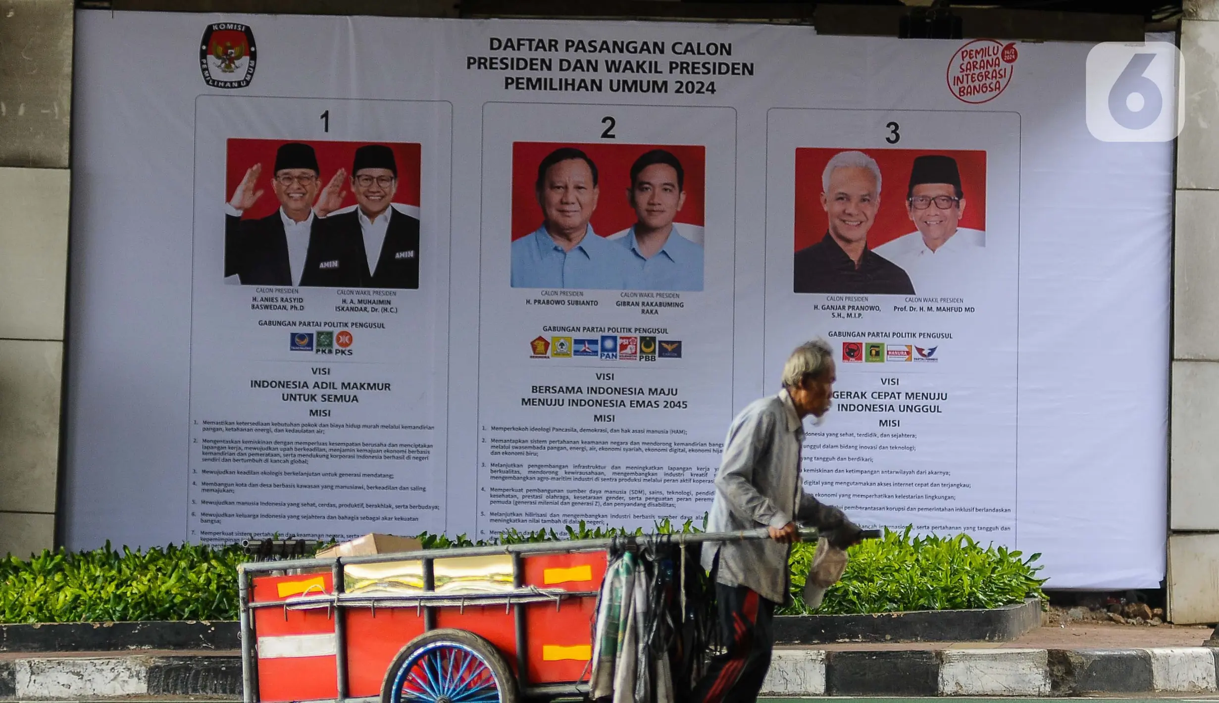 Poster Sosialisasi Visi dan Misi Capres-Cawapres Pemilu 2024 Terpampang ...