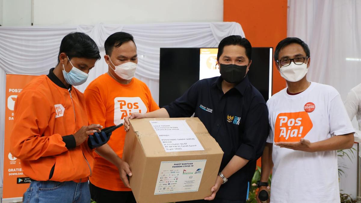 Disaksikan Erick Thohir, Pos Indonesia Perkenalkan Aplikasi PosAja! dan ...